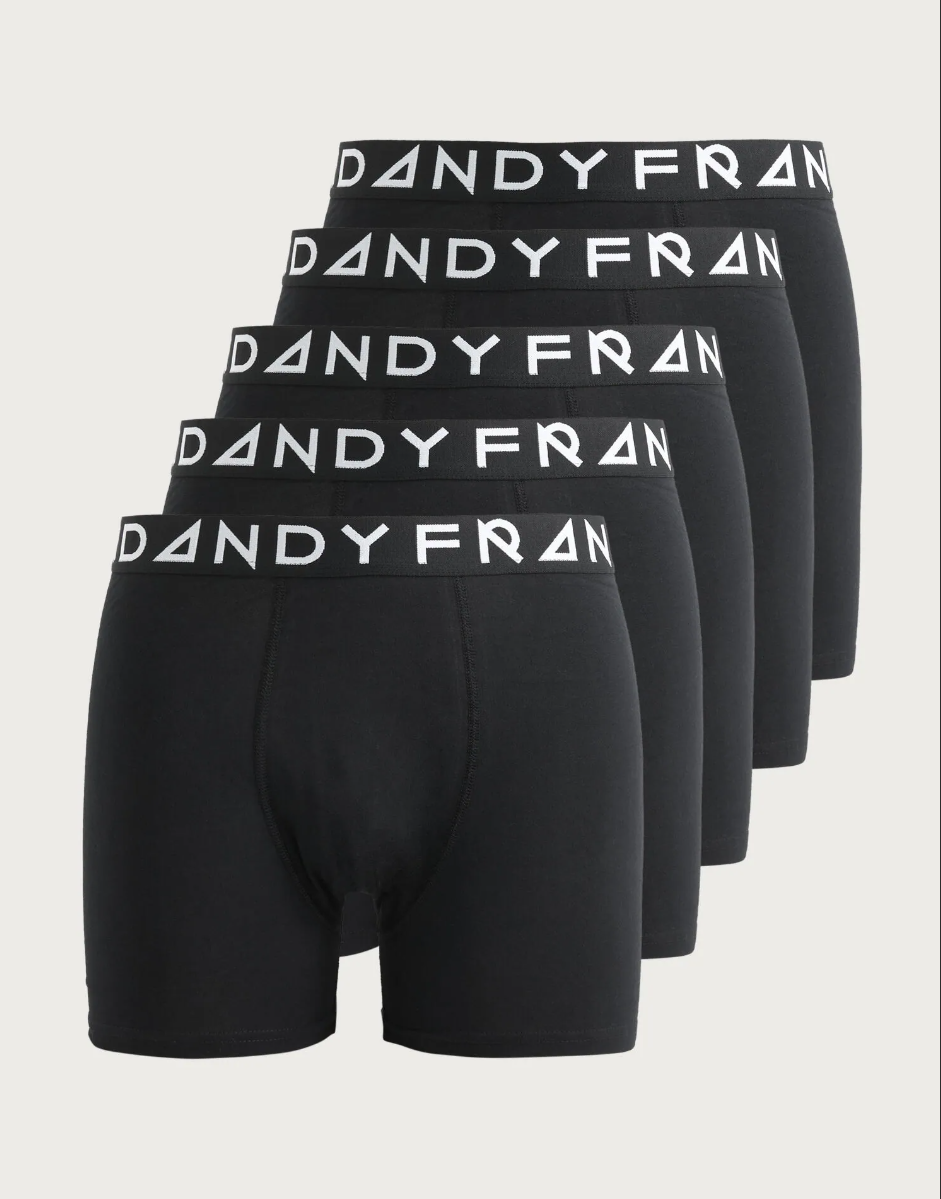 Frank Dandy 5-pack Svarta Basic Boxers